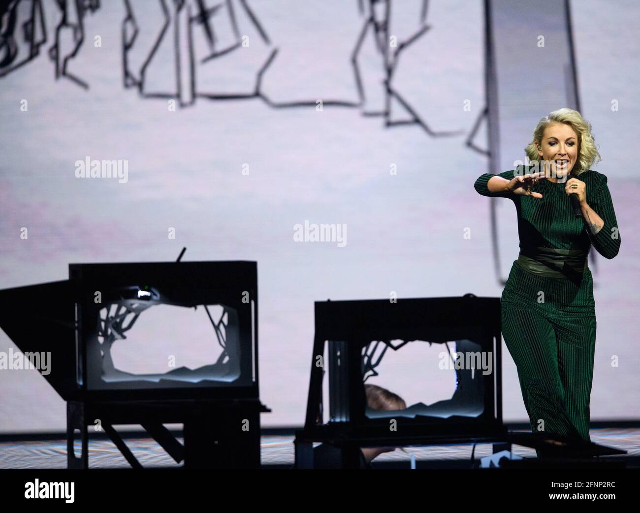 Rotterdam, Netherlands. 17th May, 2021. Singer Lesley Roy (Ireland ...