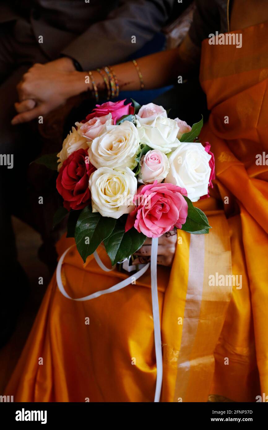 Multiracial mariage in Paris, France Stock Photo - Alamy