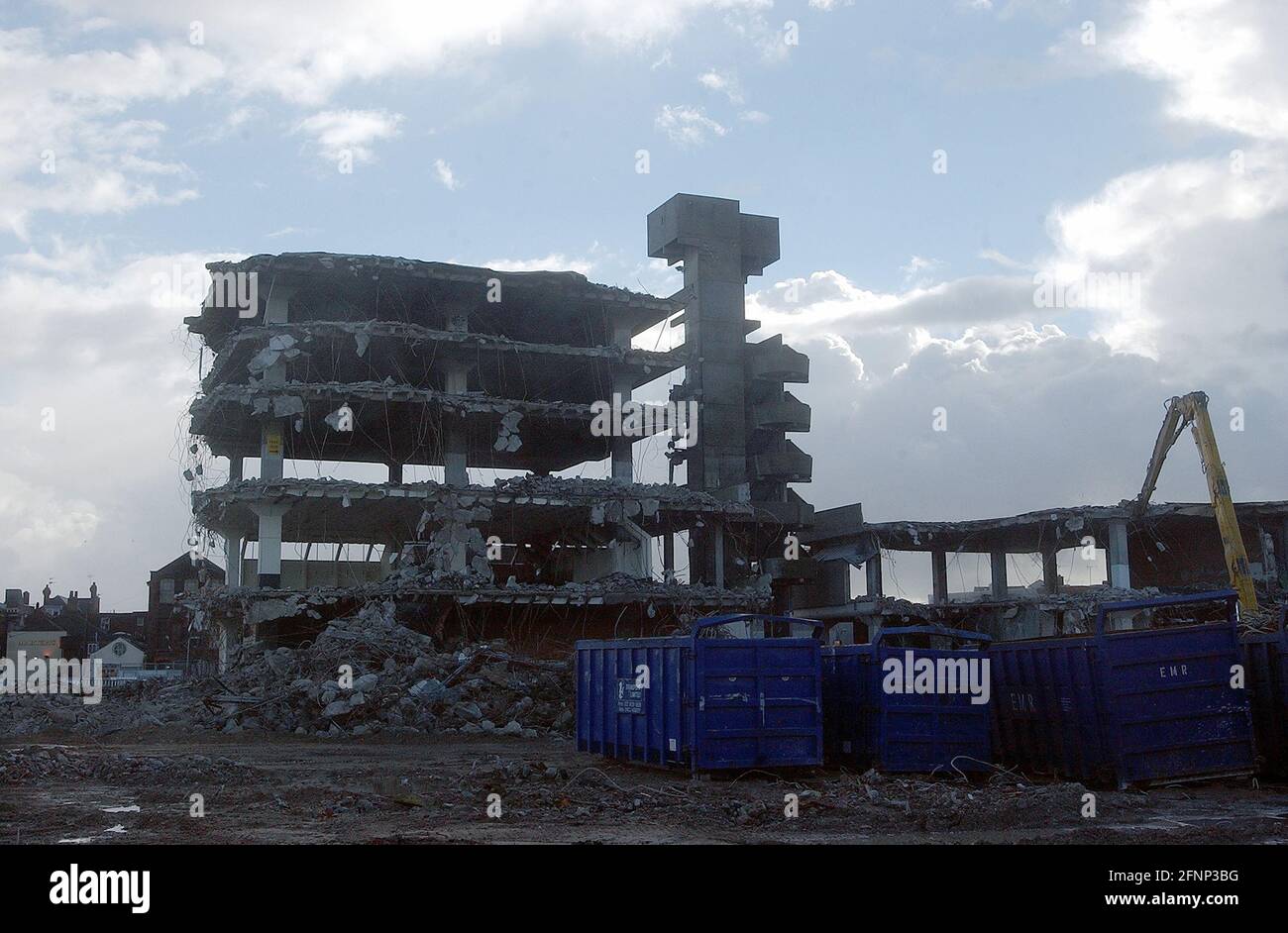 DEMOLITION ALMOST COMPLETE OF BRITAIN'S UGLIEST BUILDING THE TRICORN ...