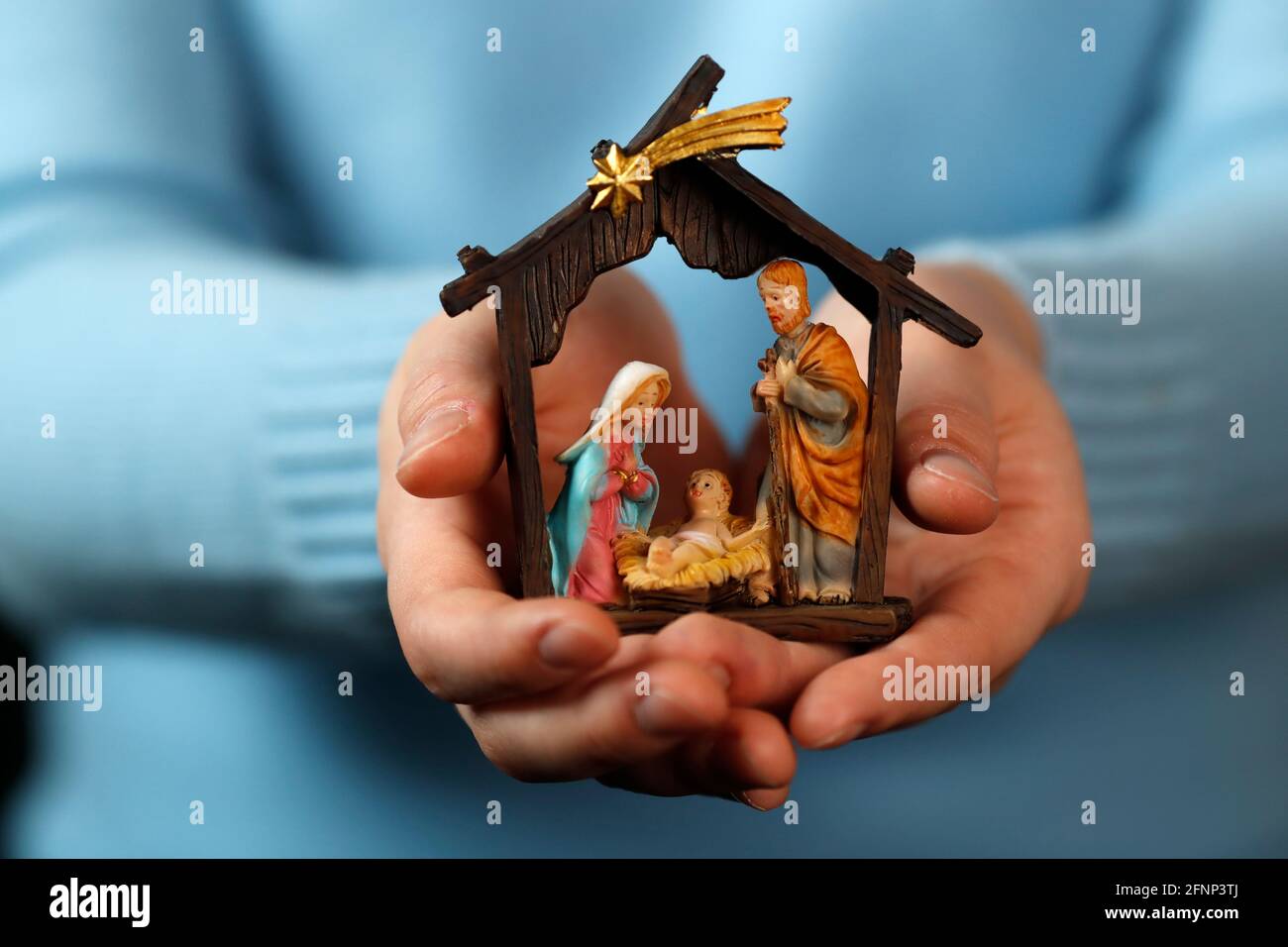 Miniature creche hi-res stock photography and images - Alamy