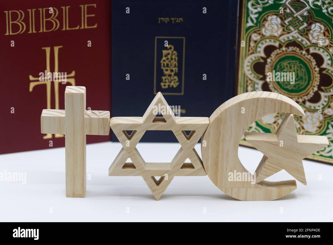 The three monotheistic religions. Christianity, Islam and judaism ...