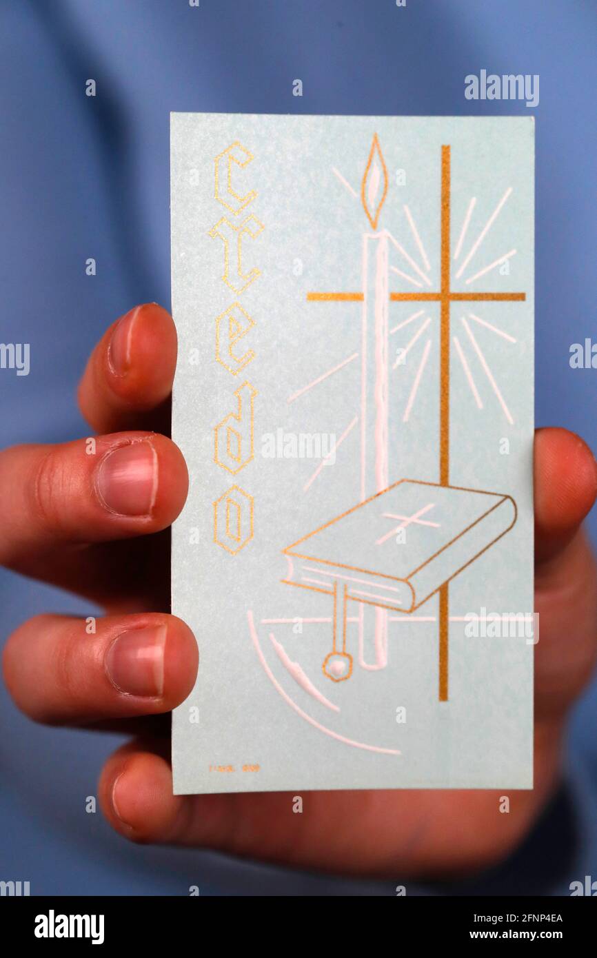 Creed image in hand. The earliest creed in Christianity, Jesus is Lord ...