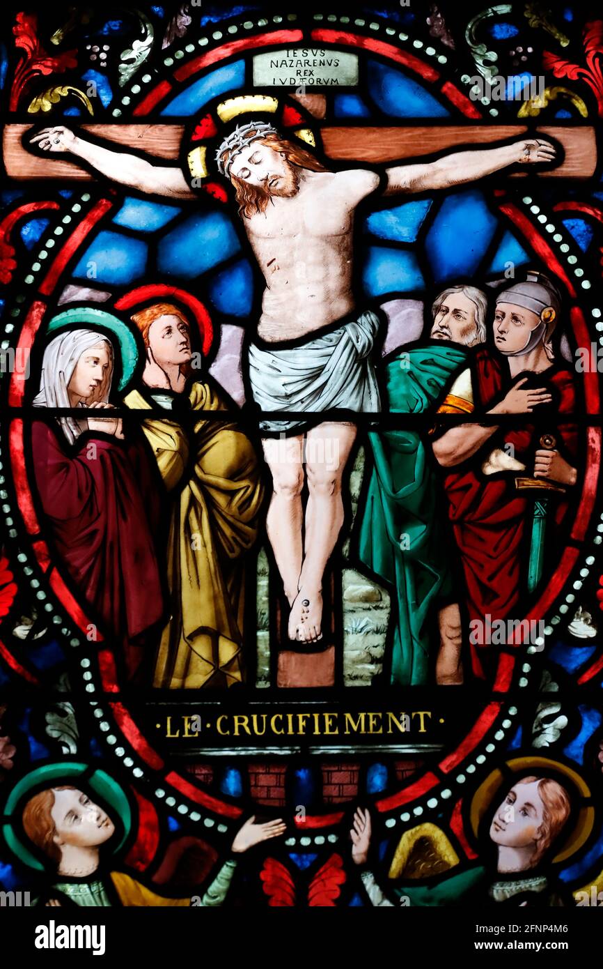 Jesus Passion Stained Glass