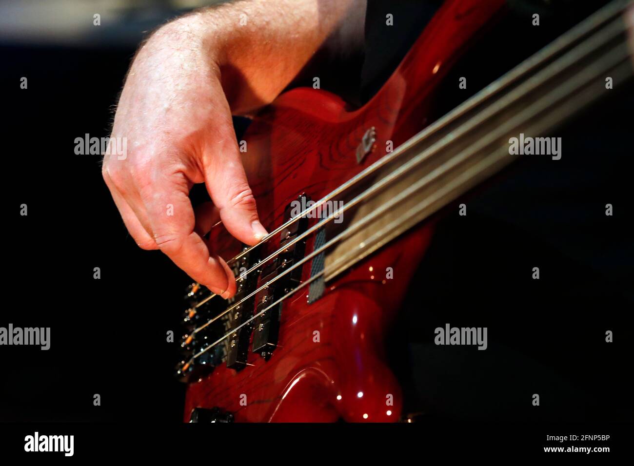 Bass guitar player hi-res stock photography and images - Alamy