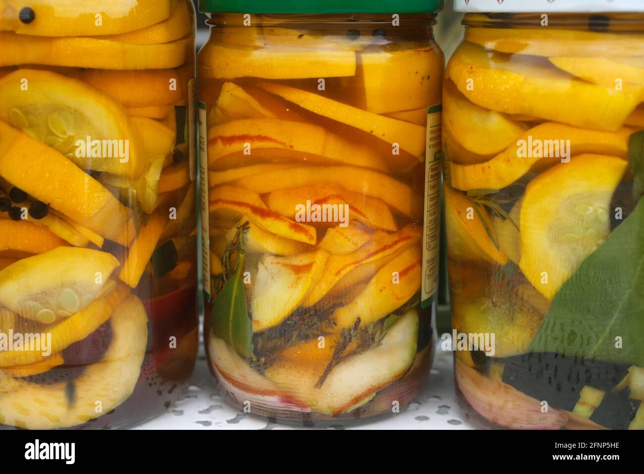 Jars of pickles in France Stock Photo - Alamy