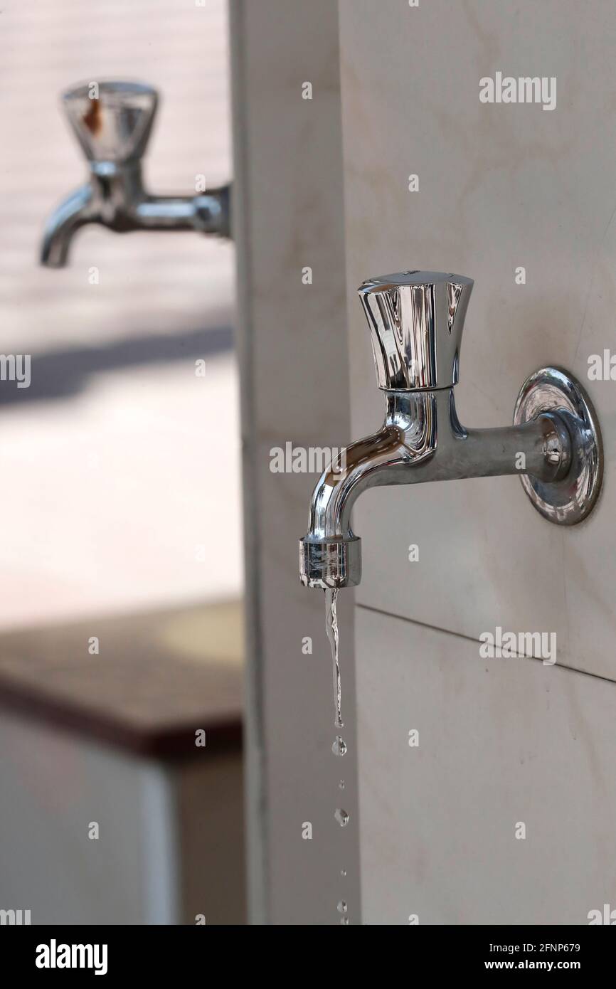 Jumeriah mosque. Ritual purity in Islam. Ablution. Dubai. United Arab ...