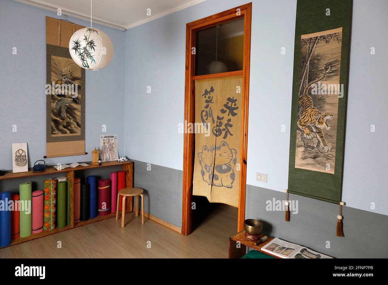 Zen dojo in Marrubiu, Sardinia, Italy Stock Photo - Alamy