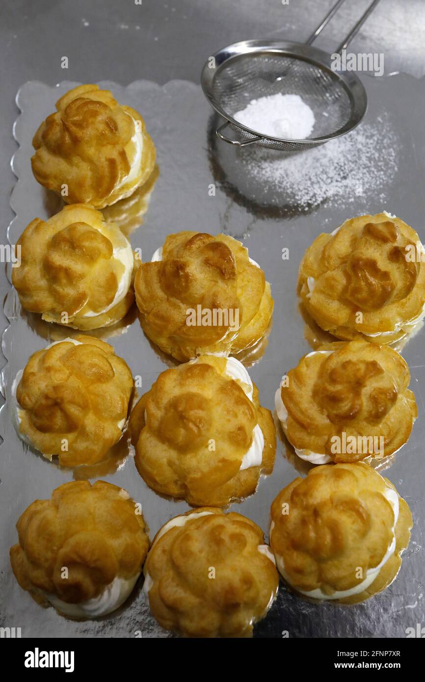 Pastries in kitchen in Nikcic, Montenegro Stock Photo - Alamy