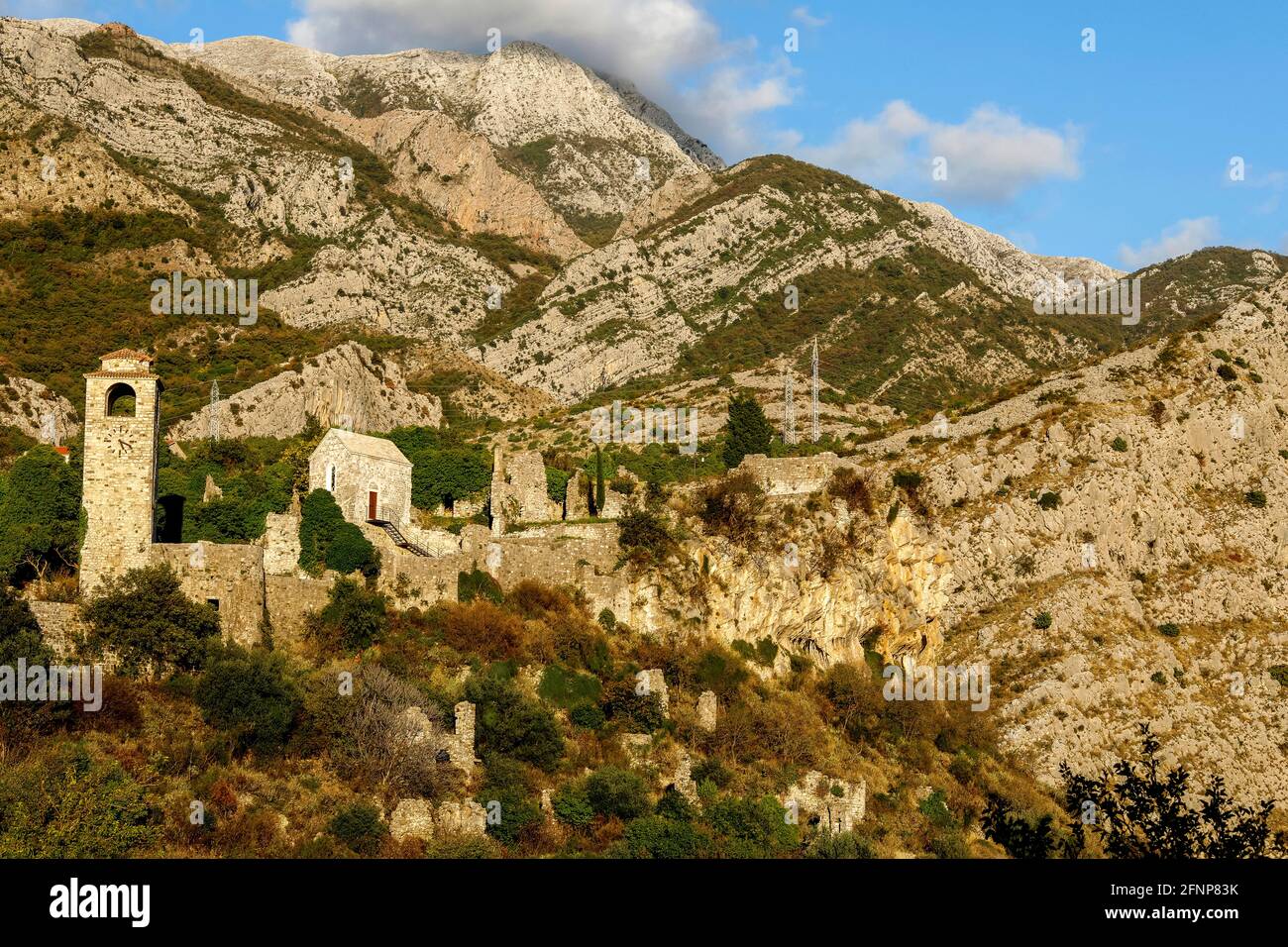 Stari Bar, the old town of Bar, Montenegro Stock Photo - Alamy
