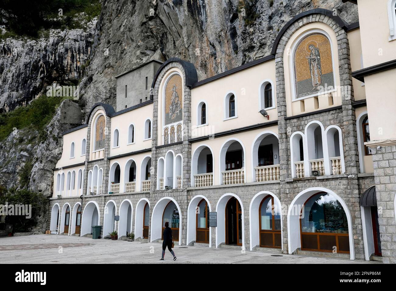 Ostrog orthodox monastery, dedicated to St Basil of ostrog, Montenegro ...