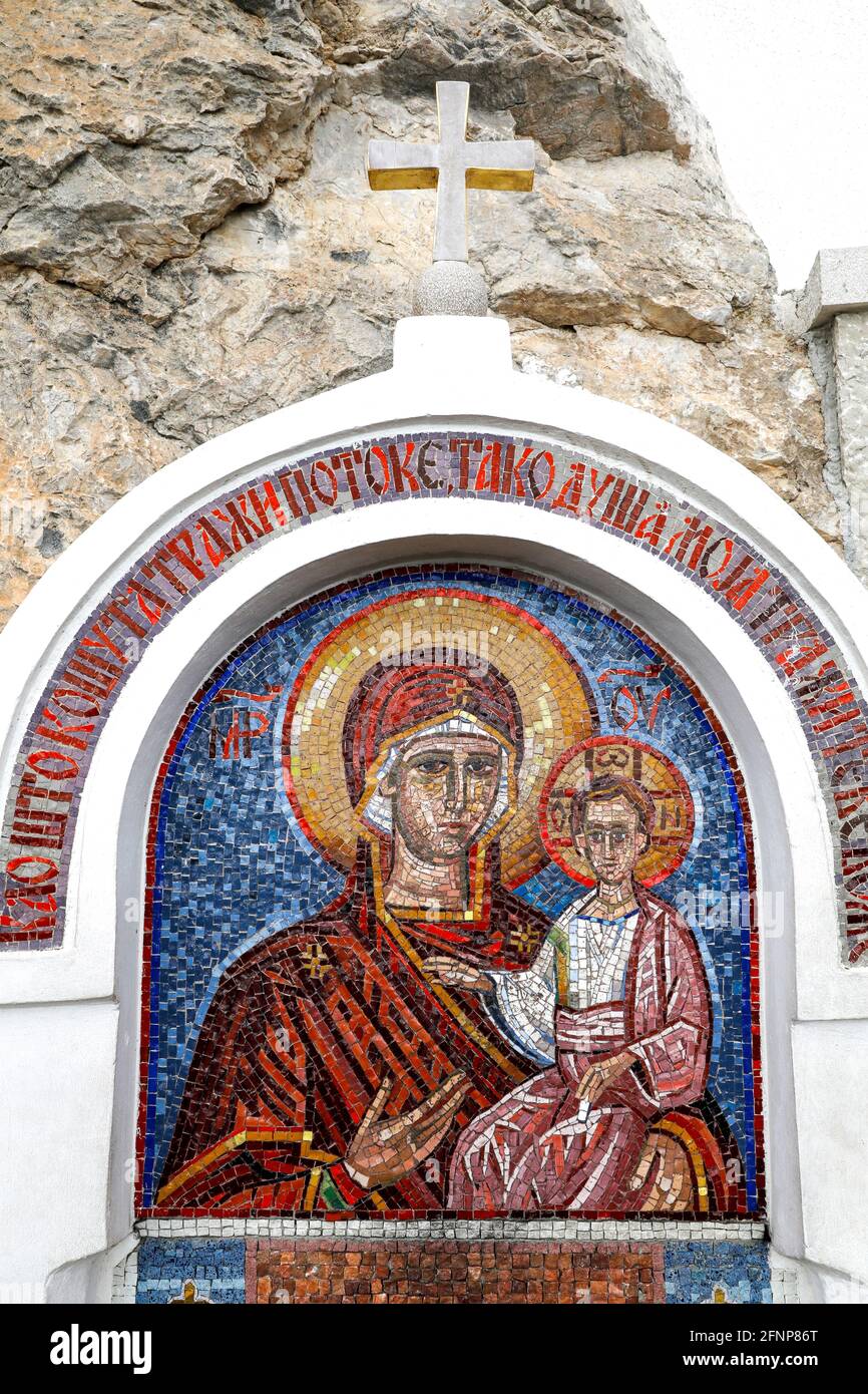 Ostrog orthodox monastery, dedicated to St Basil of ostrog, Montenegro ...