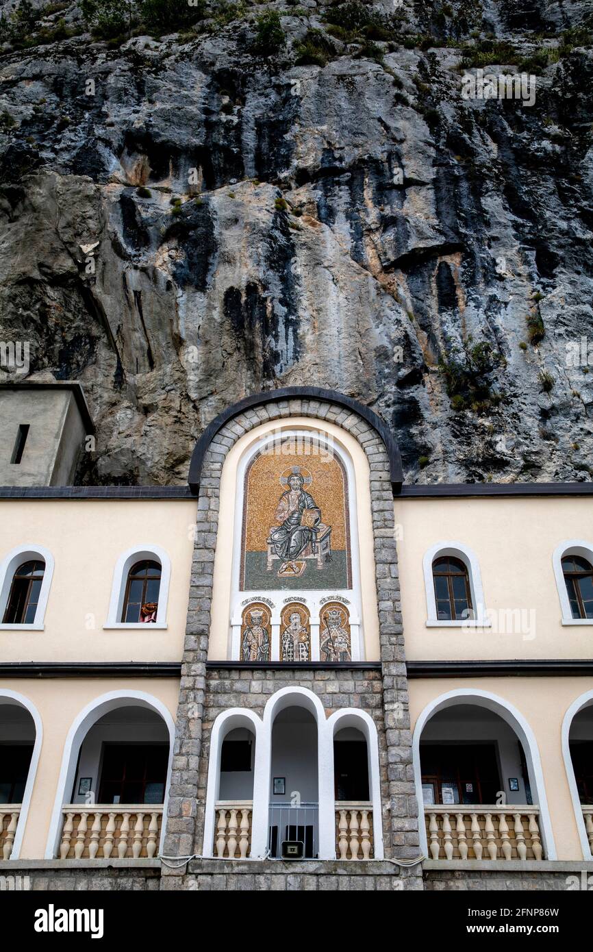 Ostrog orthodox monastery, dedicated to St Basil of ostrog, Montenegro ...