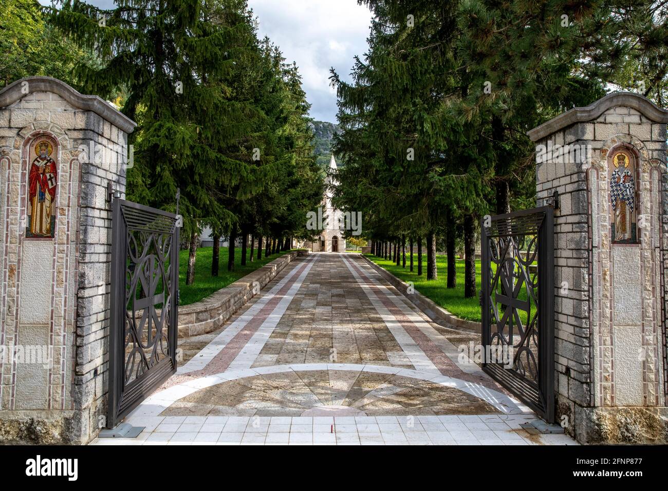 Ostrog orthodox monastery, dedicated to St Basil of ostrog, Montenegro ...