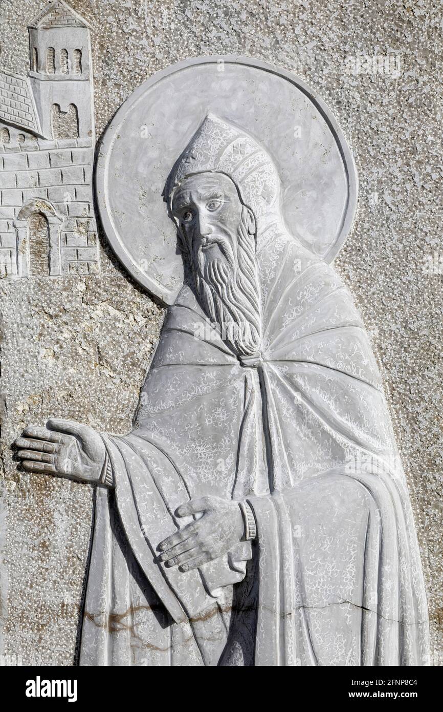 Resurrection orthodox cathedral, Podgorica, Montenegro. Relief Stock ...
