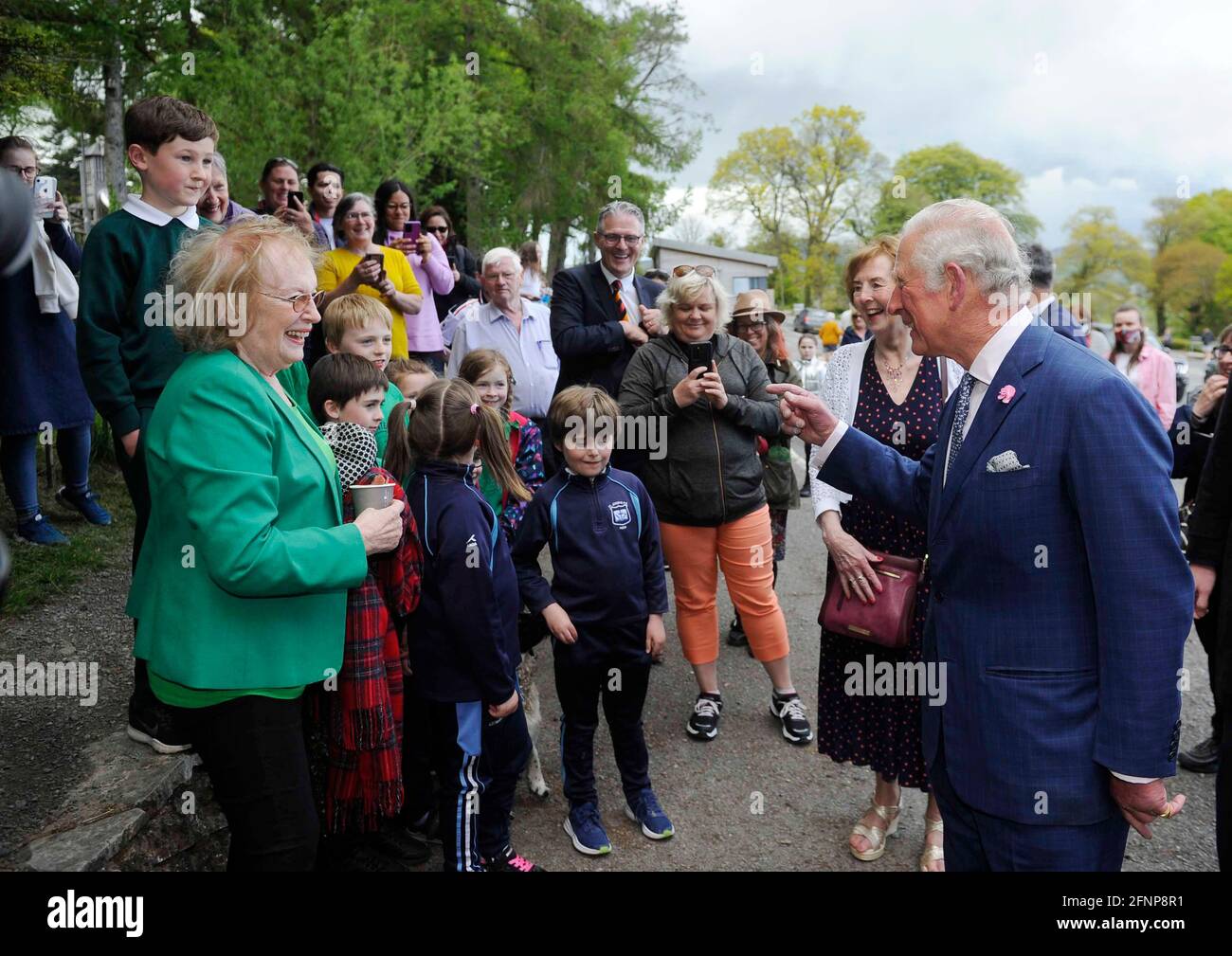 The Prince of Wales during a visit to Slieve Gullion Forest Park in ...