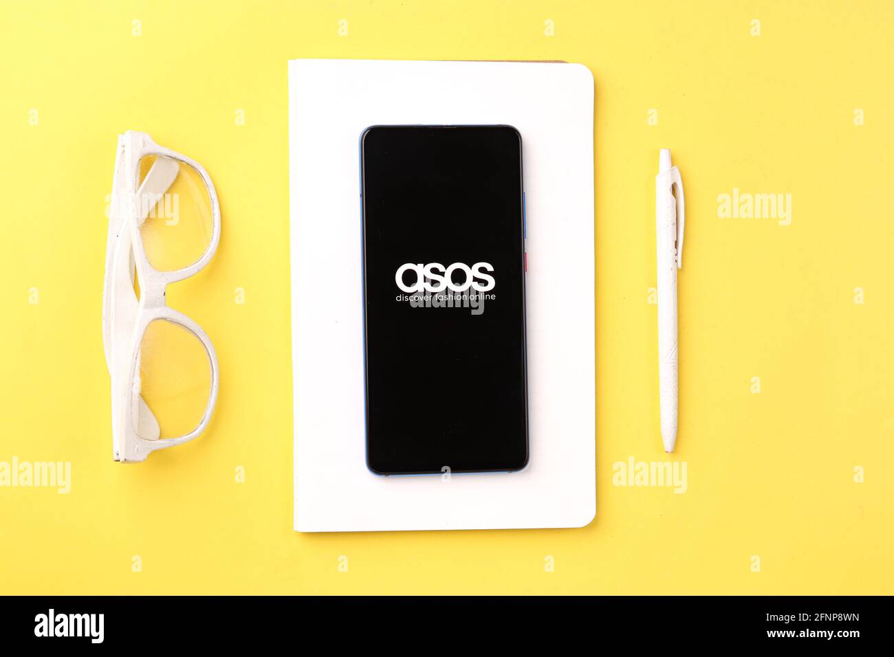 Assam, india - May 18, 2021 : ASOS.com logo on phone screen stock image ...