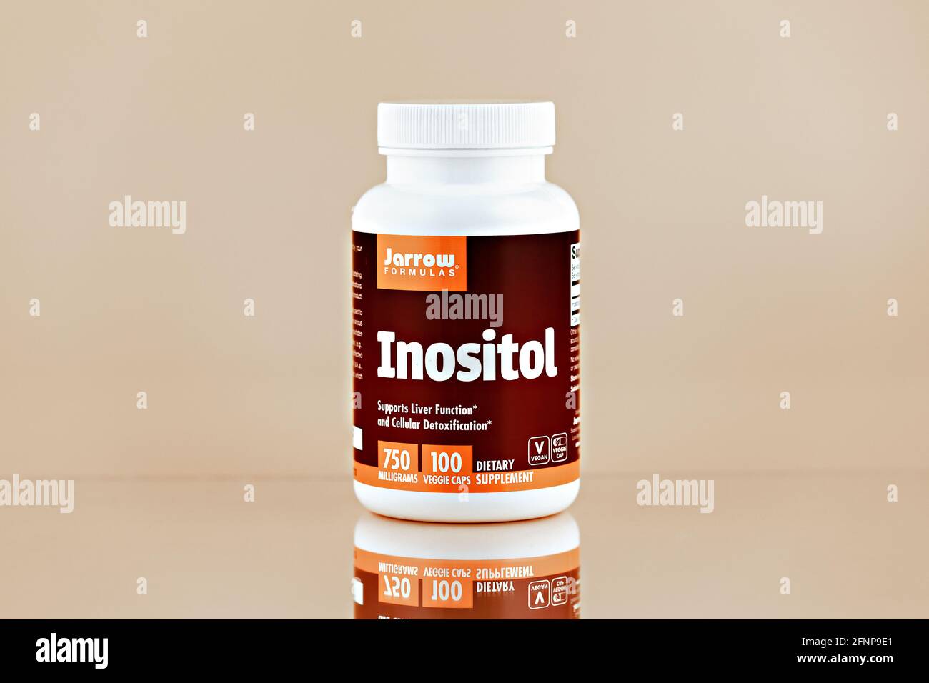 inositol capsules in the jar. dietary supplement editorial photo Stock ...