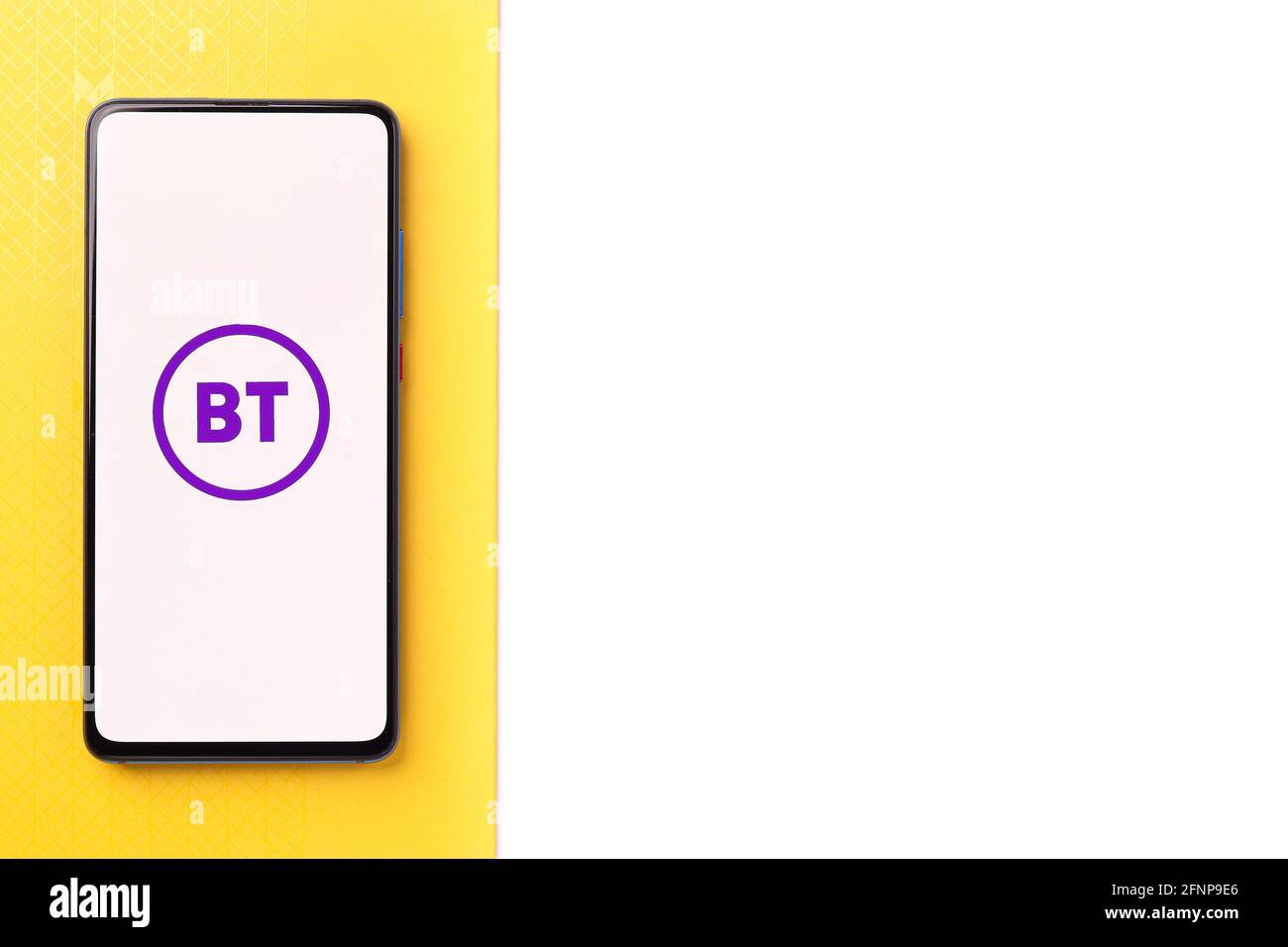 Assam, india - May 18, 2021 : BT Group logo on phone screen stock image ...
