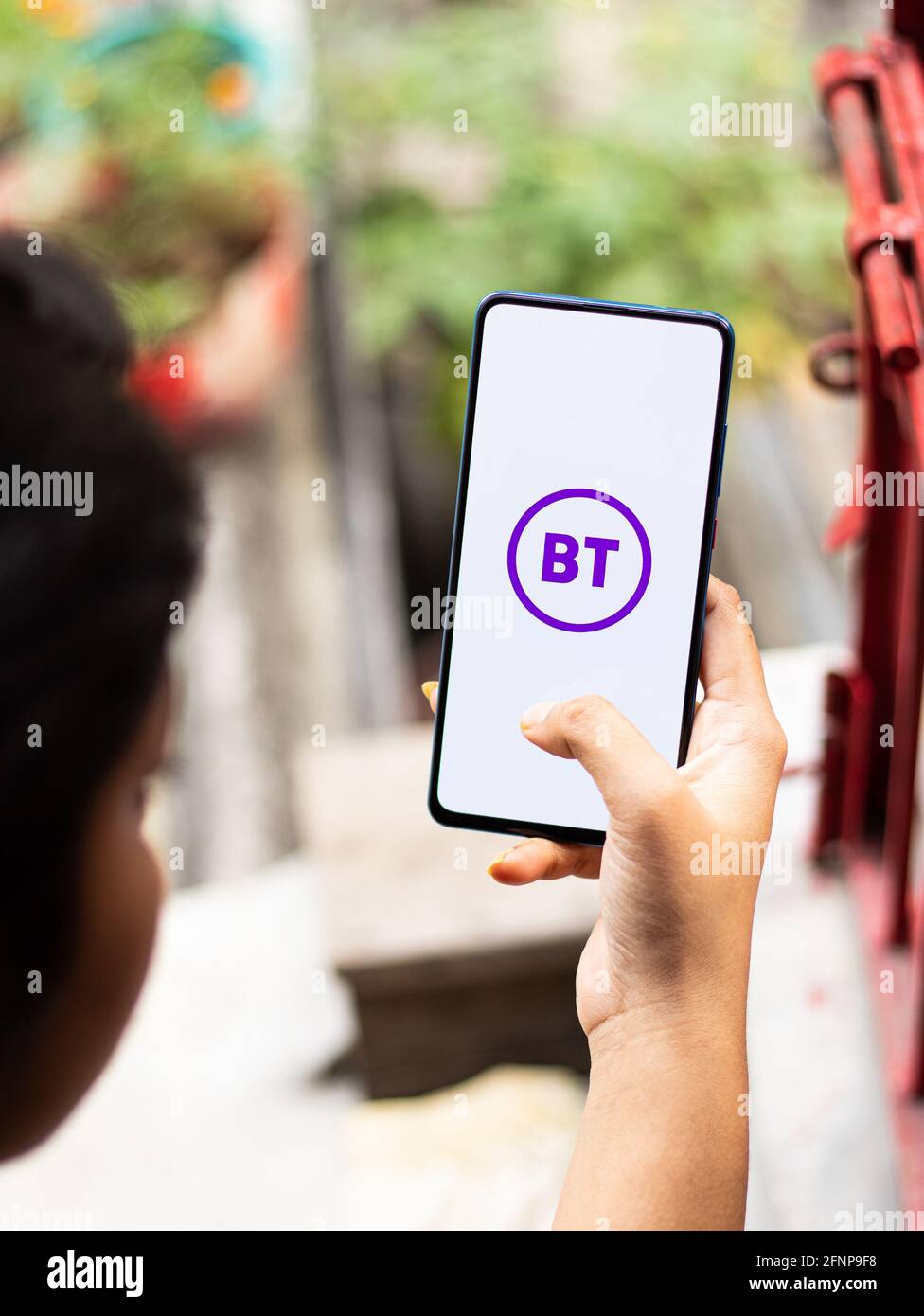 Assam, india - May 18, 2021 : BT Group logo on phone screen stock image ...