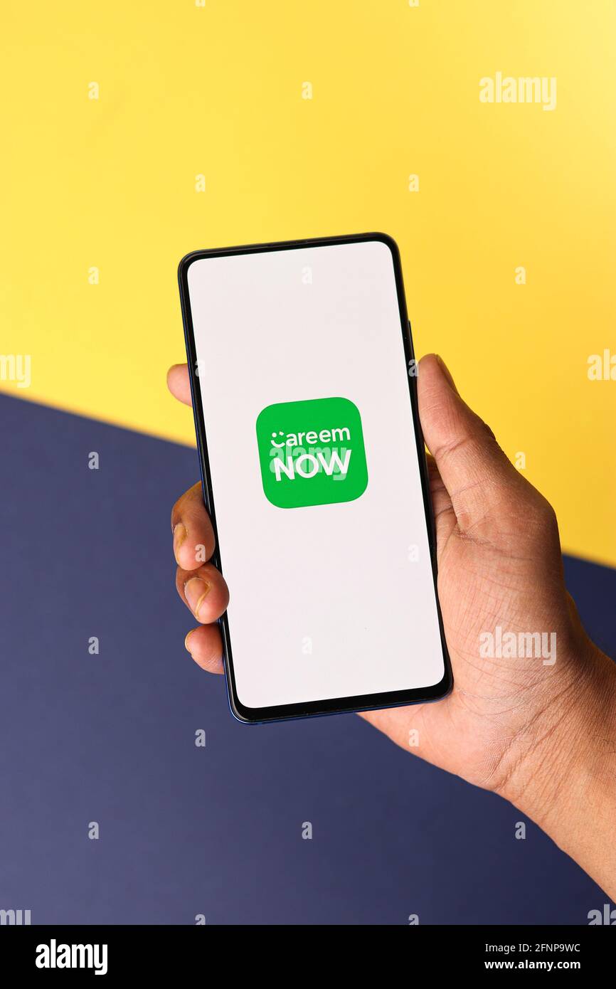 Assam, india - May 18, 2021 : Careem Now logo on phone screen stock ...