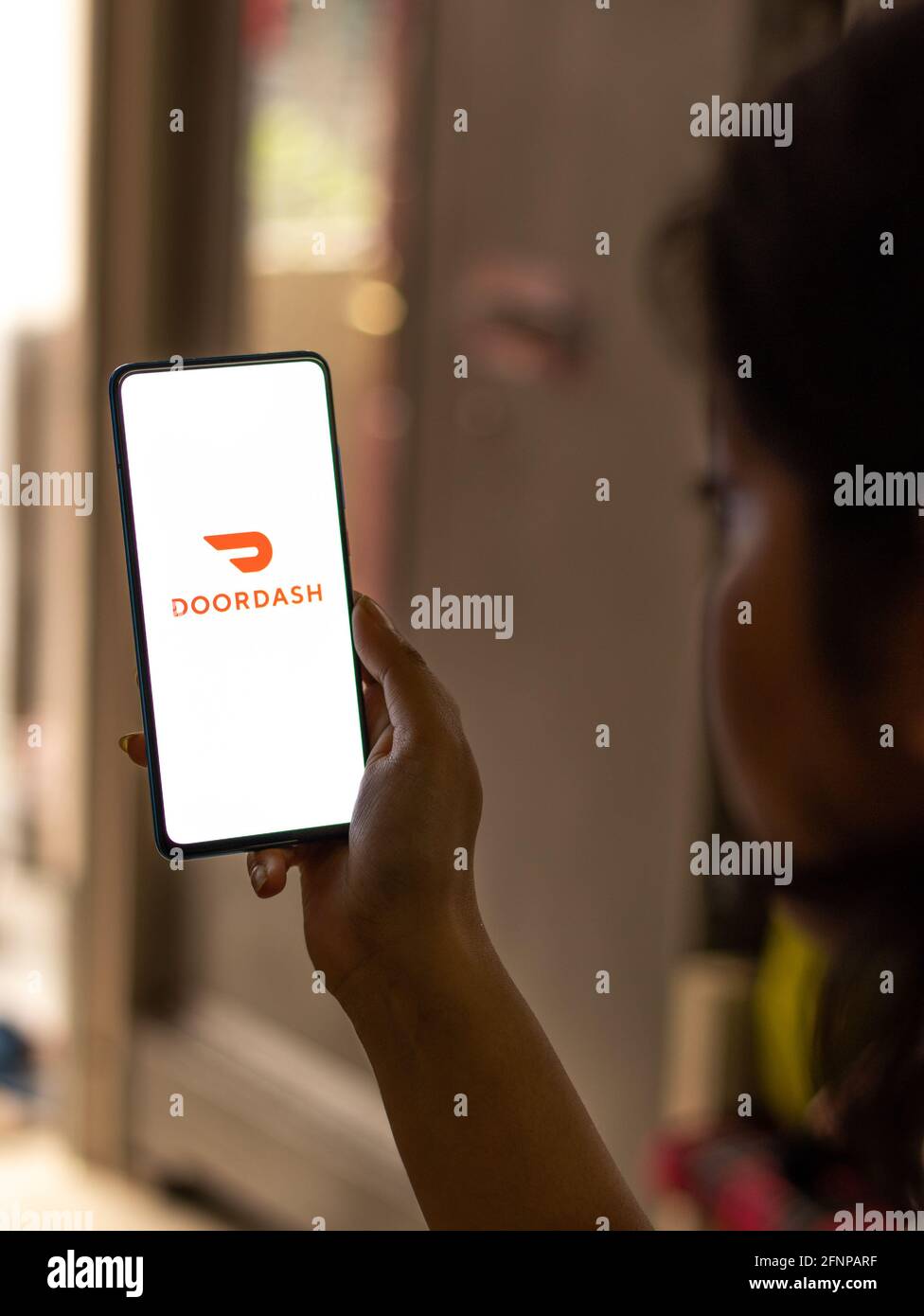 Door dash logo hi-res stock photography and images - Alamy