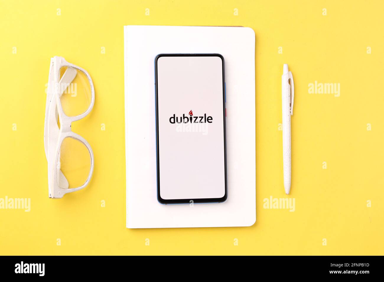 Assam, india - May 18, 2021 : Dubizzle logo on phone screen stock image ...