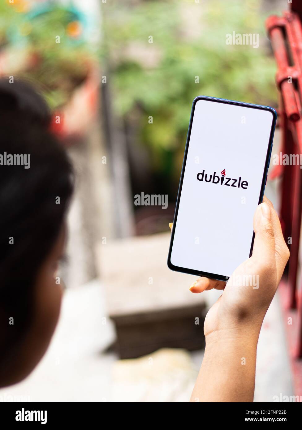 Assam, india - May 18, 2021 : Dubizzle logo on phone screen stock image ...