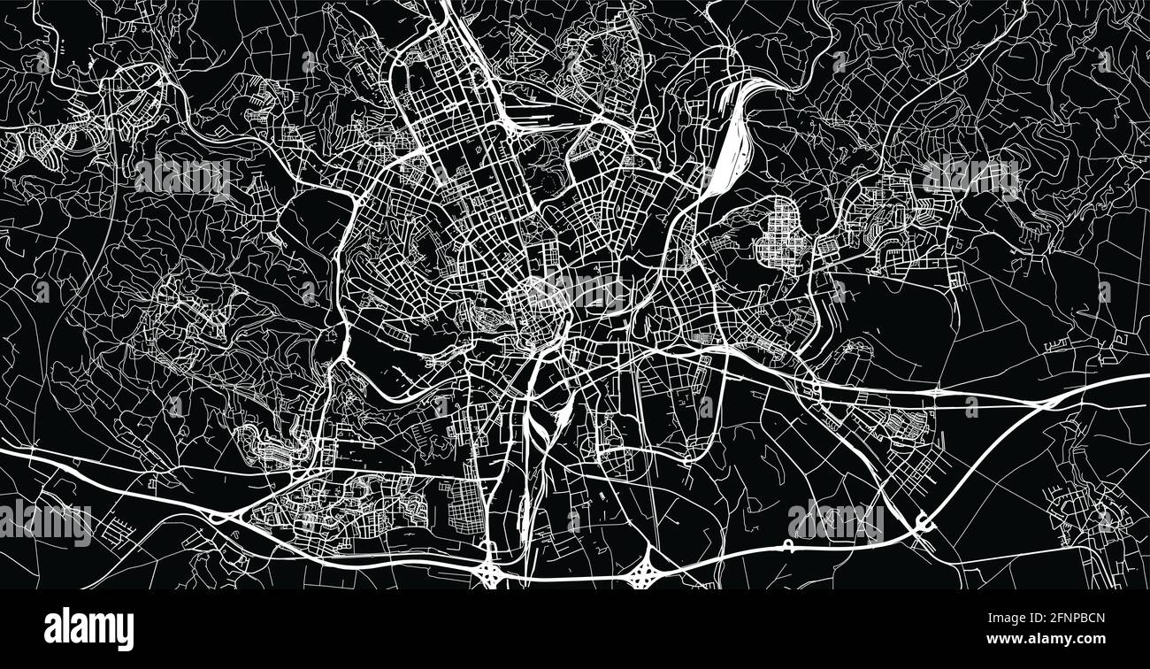 Urban vector city map of Brno, Czech Republic, Europe Stock Vector ...