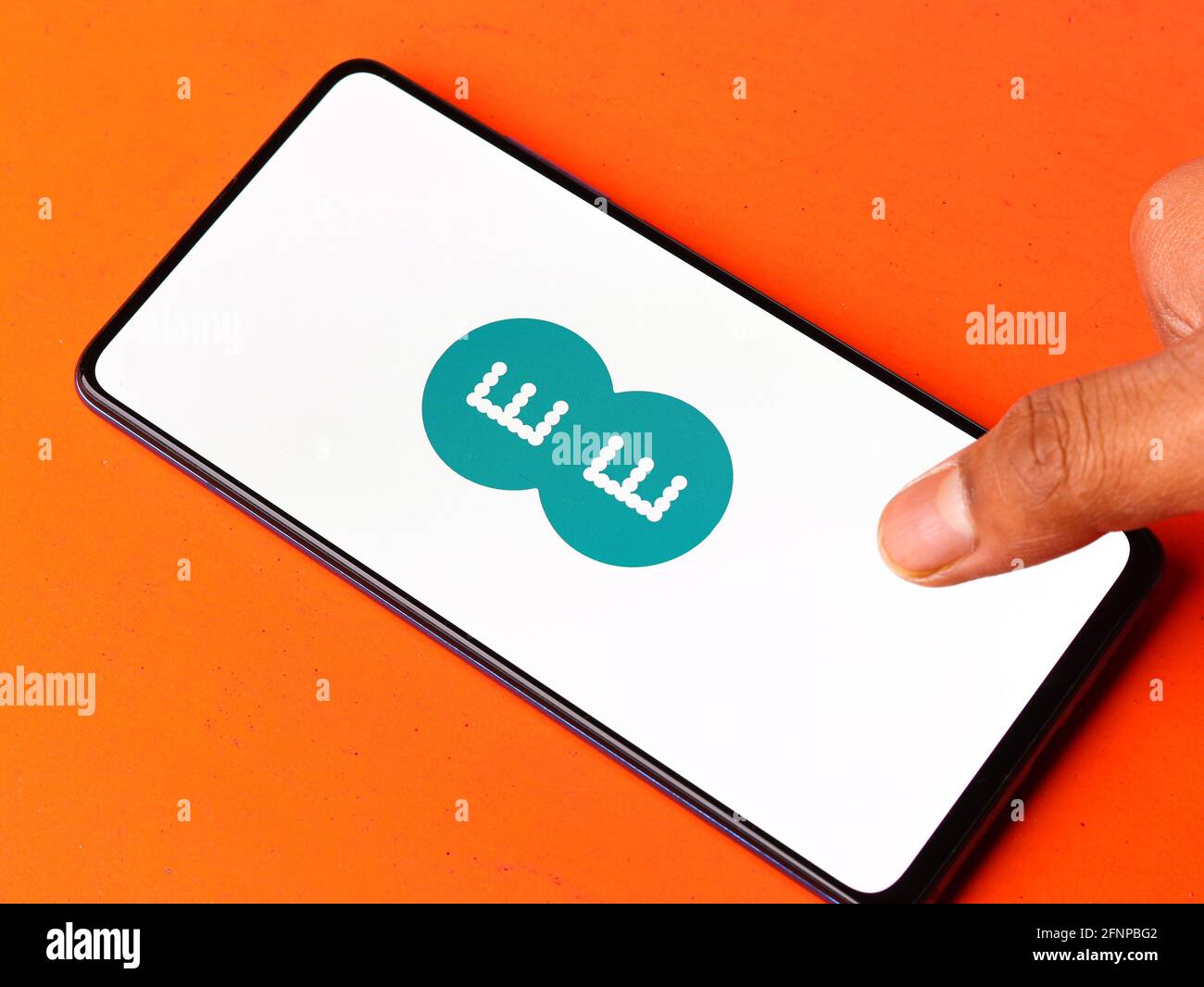 Assam, india - May 18, 2021 : Everything everywhere logo on phone ...