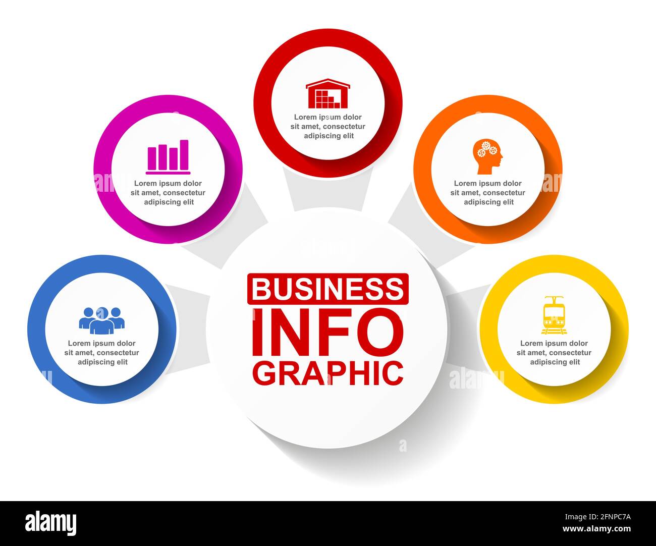 Infographic vector template for presentation, chart, diagram, graph ...