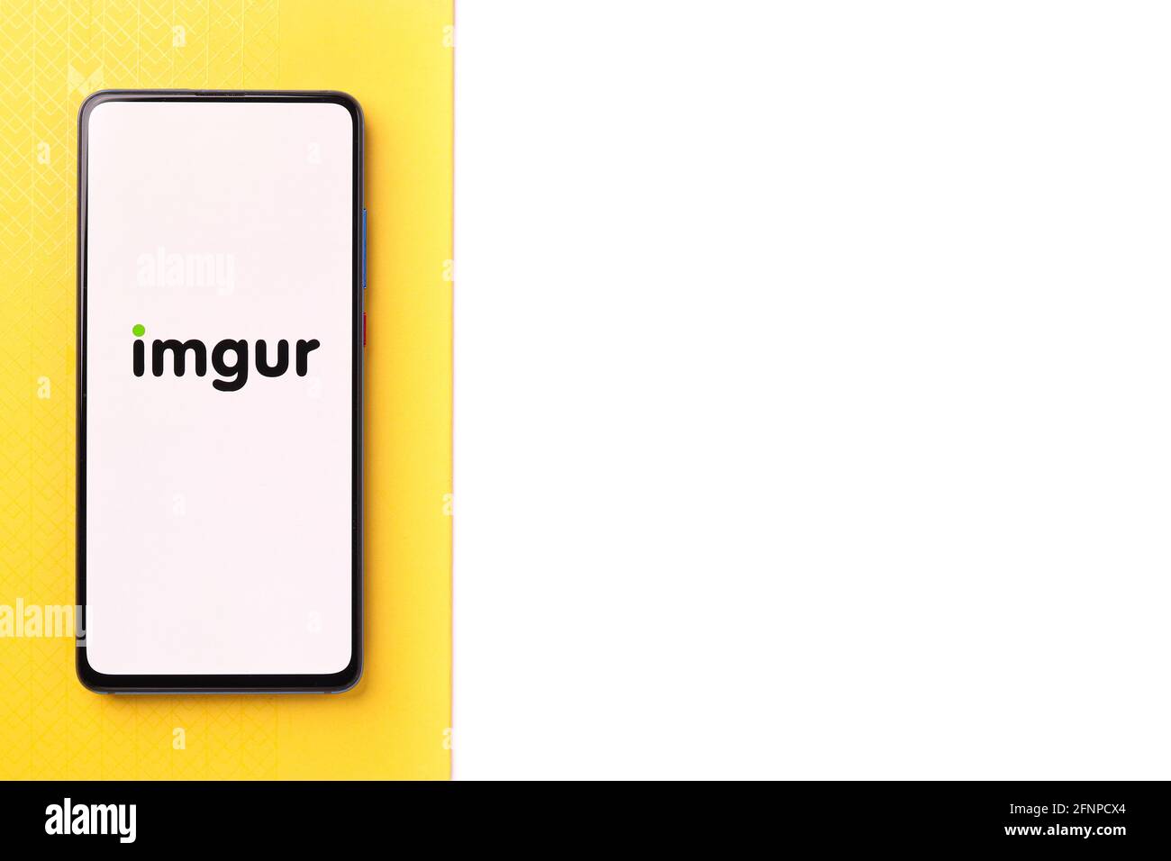 Assam, india - May 18, 2021 : Imgur logo on phone screen stock image ...