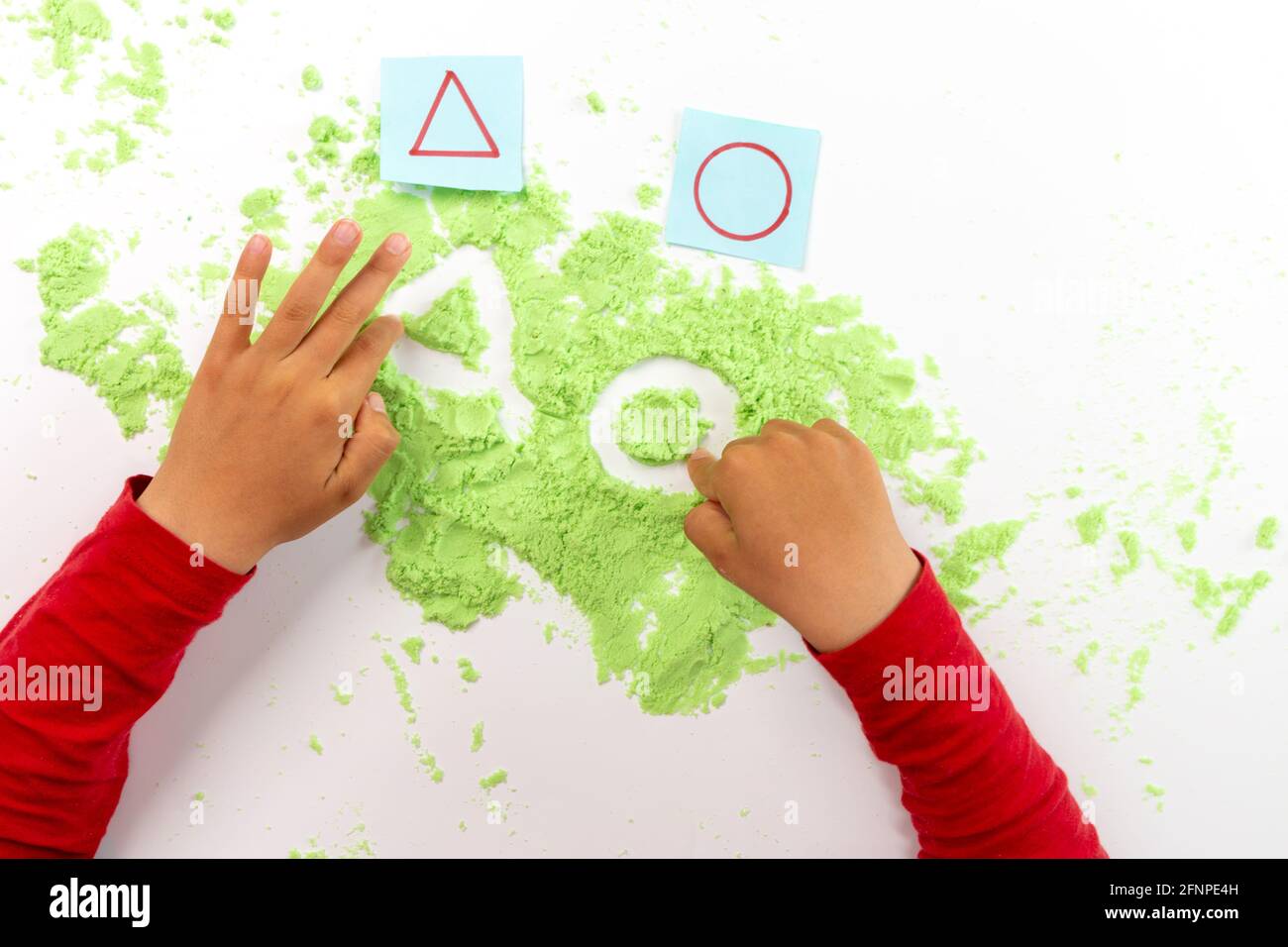 sand tray writing, shape or letter practice for kids, preschool writing ...