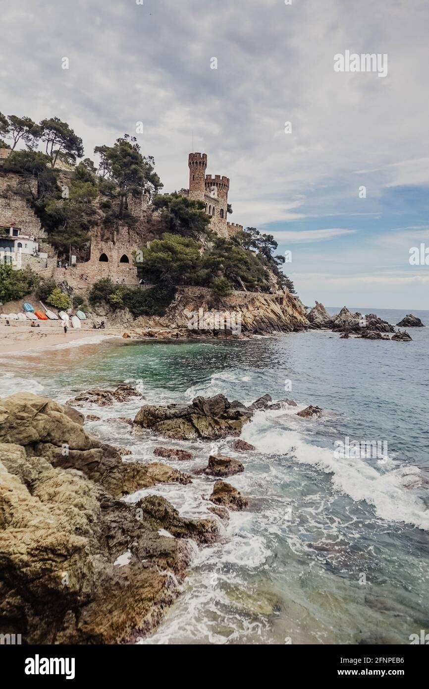 Landscape of a European Mediterranean beach Stock Photo - Alamy