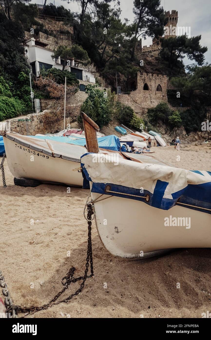 Landscape of a European Mediterranean beach Stock Photo - Alamy