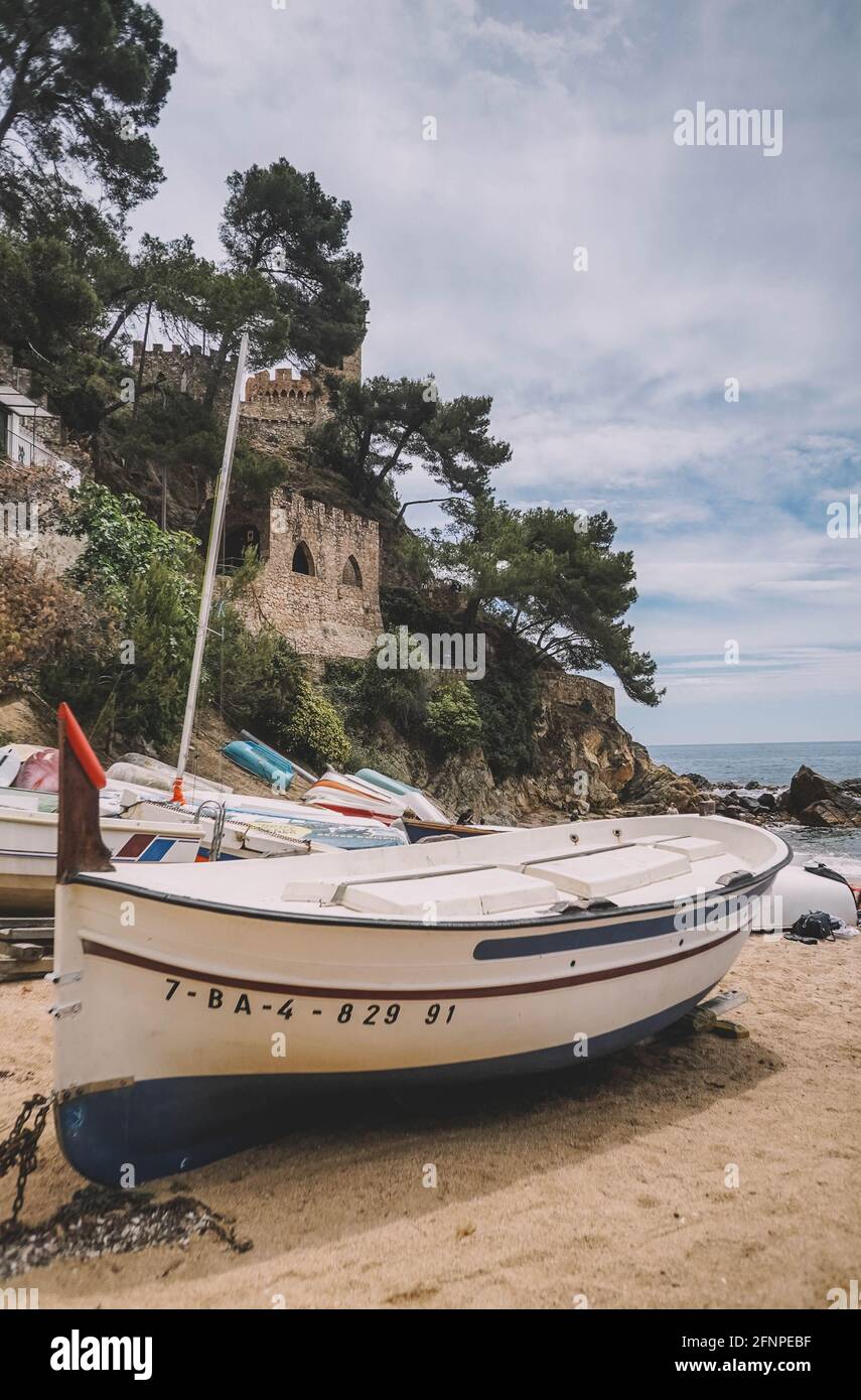 Landscape of a European Mediterranean beach Stock Photo - Alamy