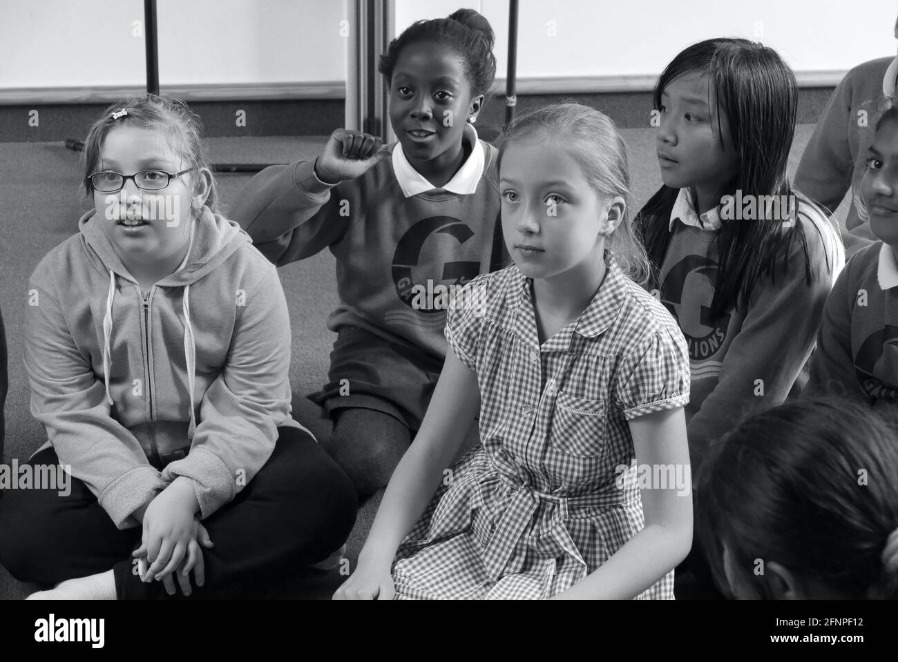 multicultural primary classroom Stock Photo - Alamy
