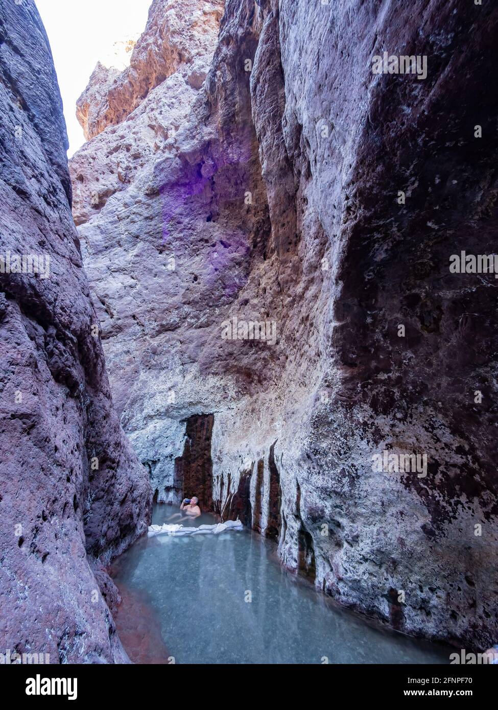 People enjoying the hot spring in Arizona Hot Spring at Arizona Stock ...