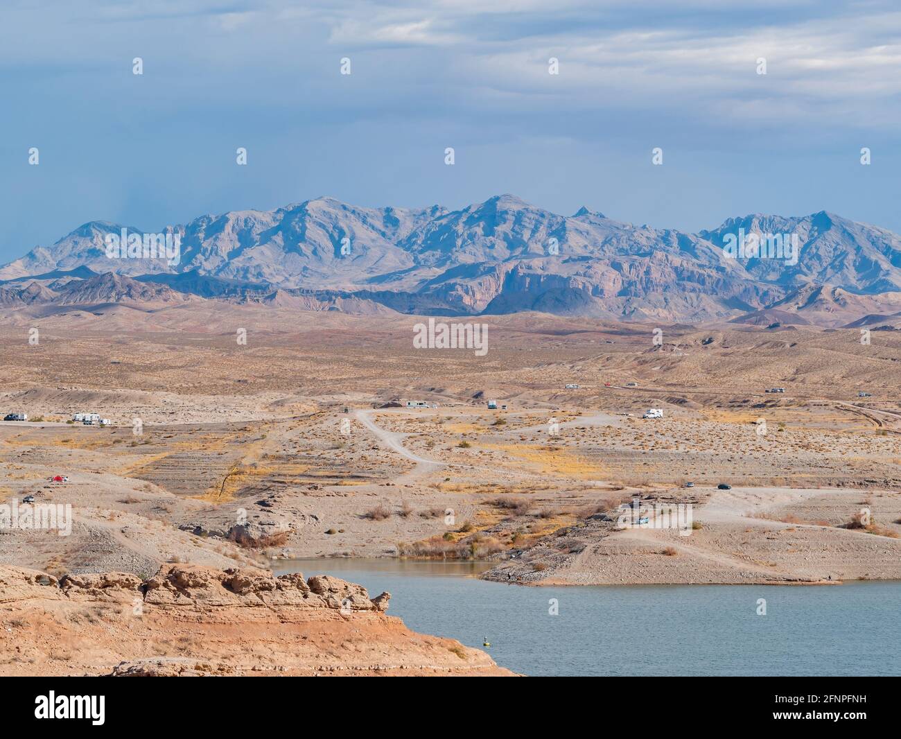 The Cliffs View Point landscape of Lake Mead National Recreation Area ...