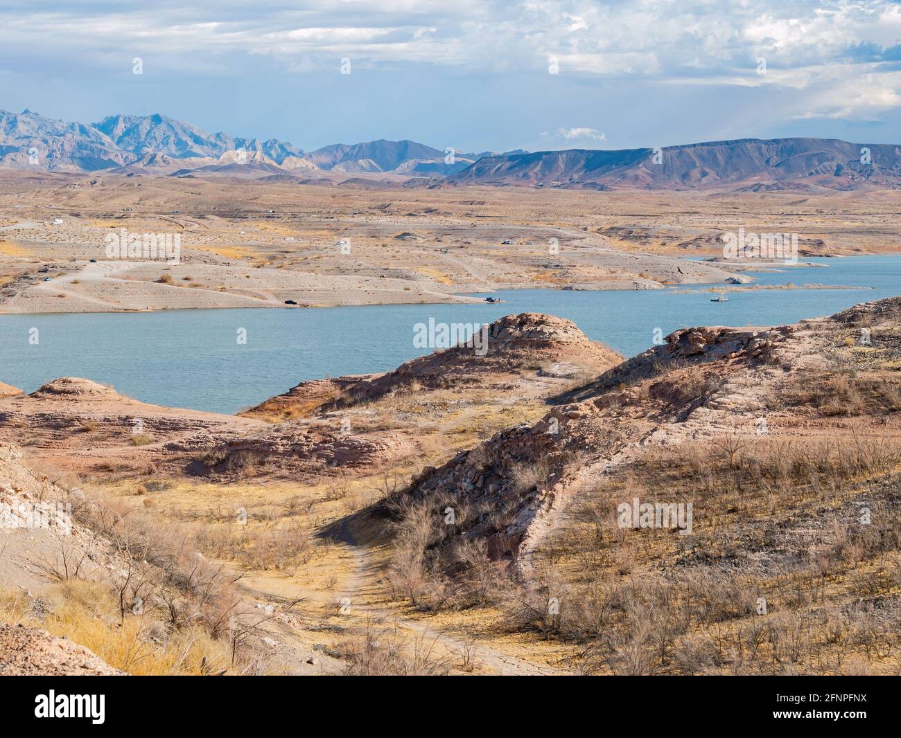The Cliffs View Point landscape of Lake Mead National Recreation Area ...