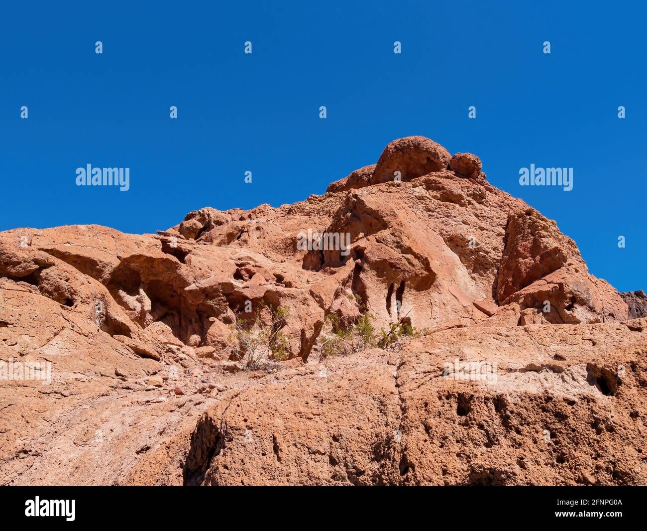 Hiking in the Arizona Hot Spring Trail at Willow Beach, Arizona Stock ...