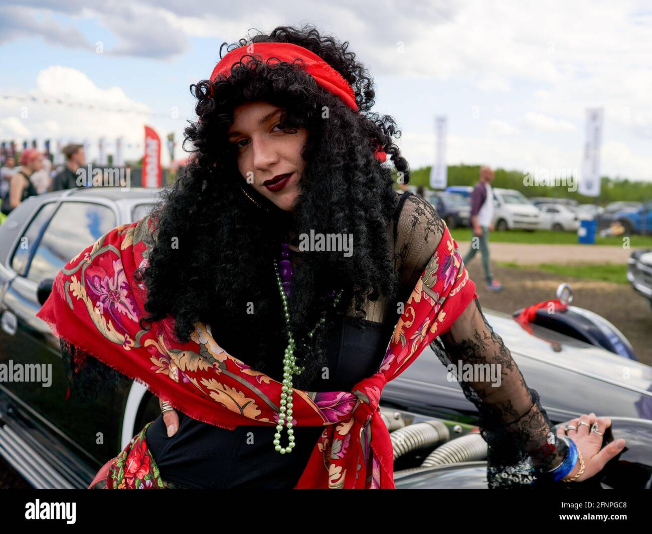 One of the hostess seen in a gypsy costume during the event. The annual ...