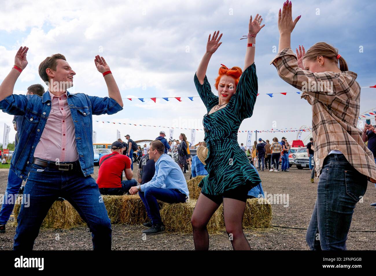 Guests dance to country music during the event. The annual classic drag ...