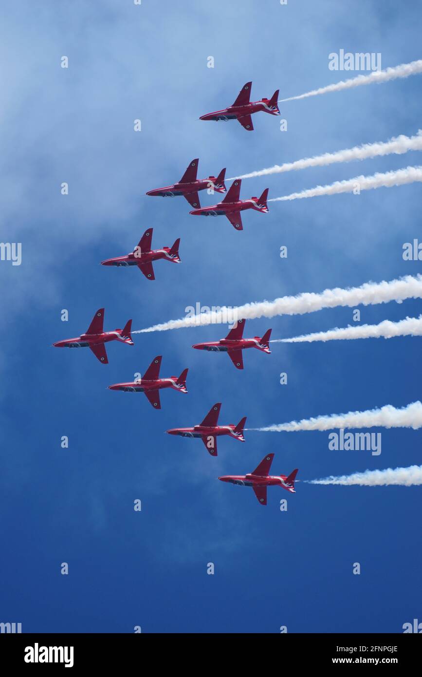 RAF Red Arrows Stock Photo - Alamy