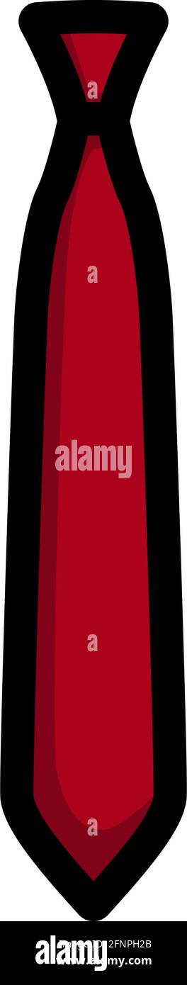 Business Tie Icon. Editable Bold Outline With Color Fill Design. Vector ...