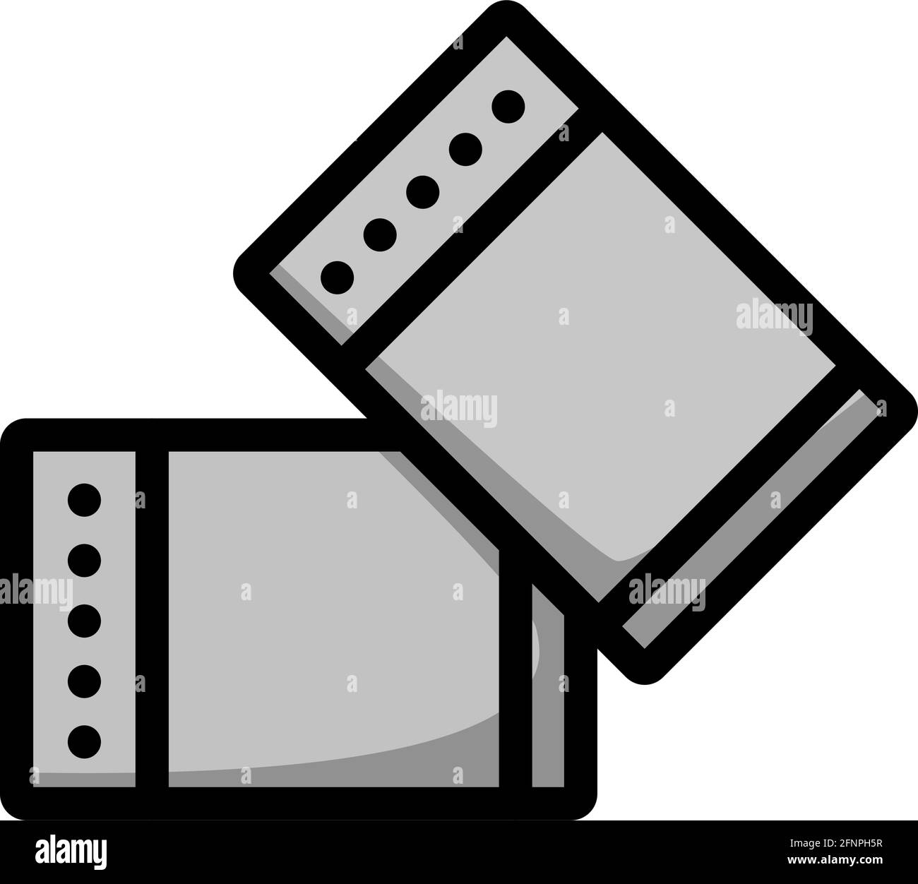 Business Cufflink Icon. Editable Bold Outline With Color Fill Design ...