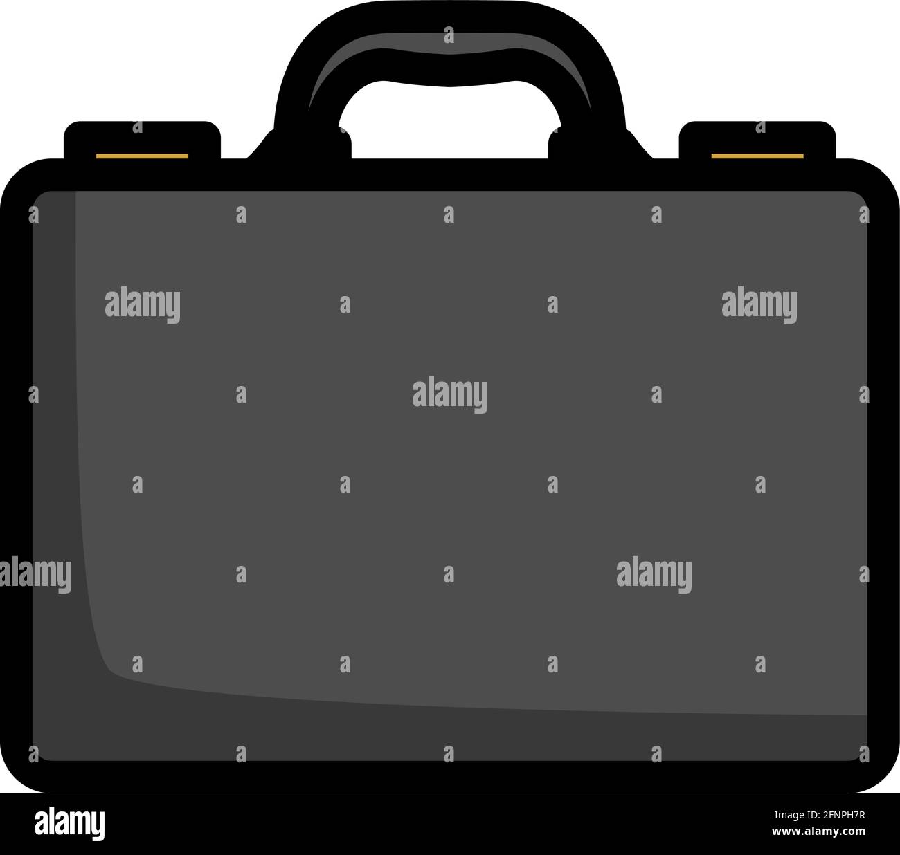Business Briefcase Icon. Editable Bold Outline With Color Fill Design ...