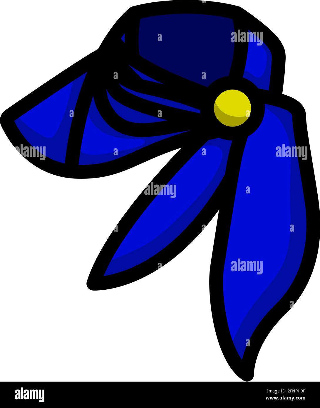Business Woman Neck Scarf Icon. Editable Bold Outline With Color Fill ...