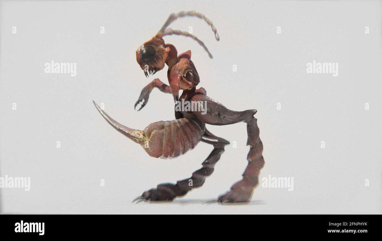 Giant Ant Monster, Action Pose, Large Stinger Stock Photo - Alamy