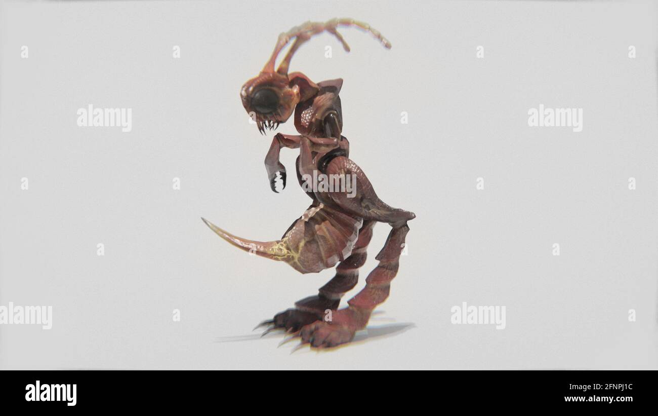 Giant Two-Legged Ant Monster Standing, Stinger Out Stock Photo - Alamy