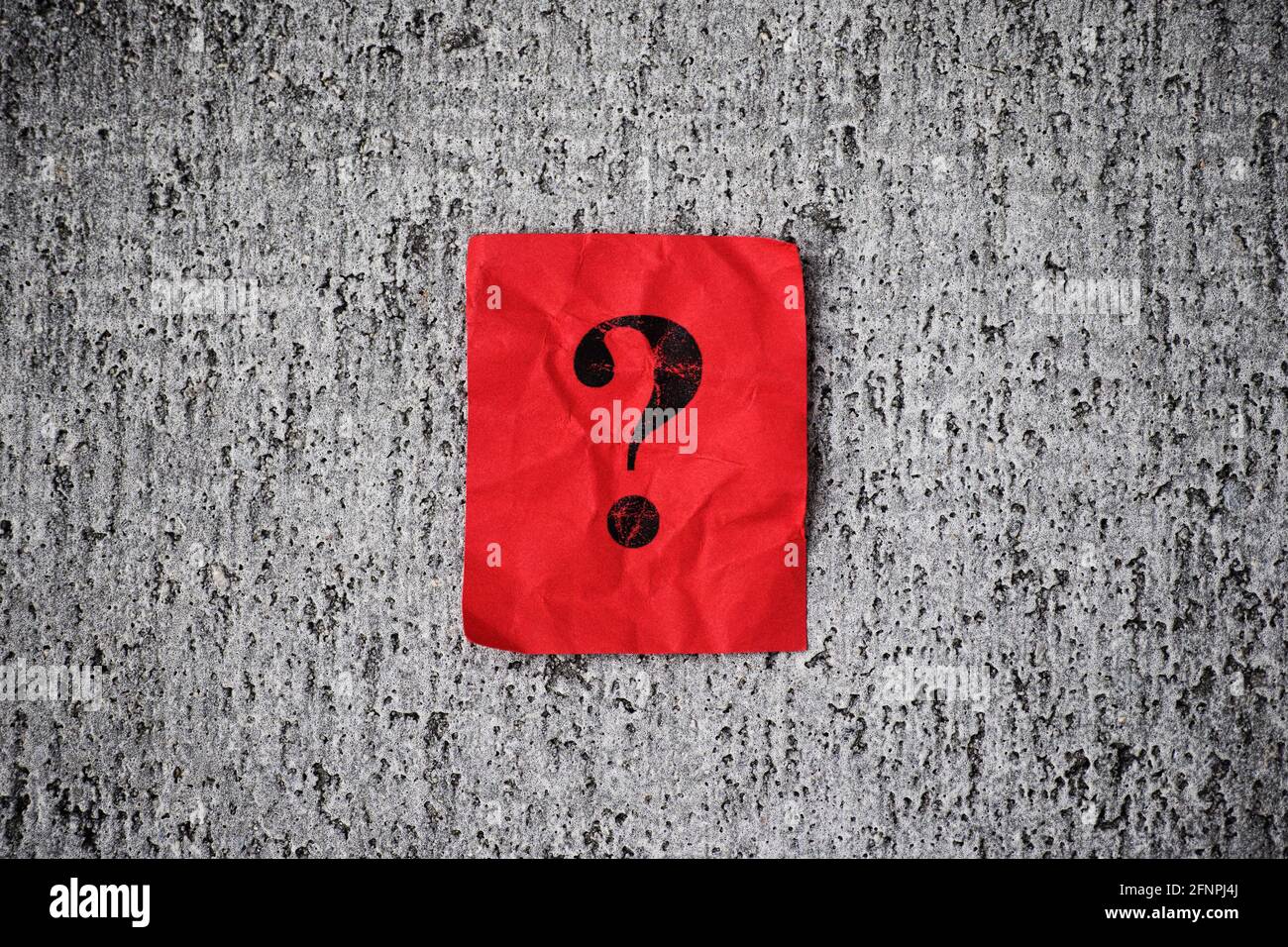 Question mark on a stone background. Close up Stock Photo - Alamy